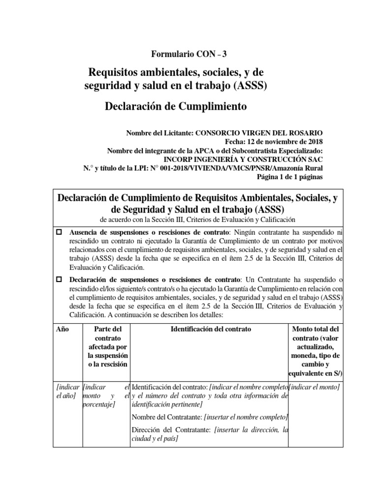 11 Formulario Con - 3 | PDF | Business