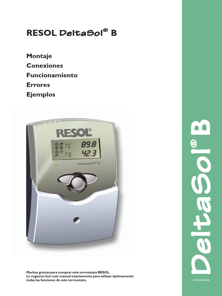 DeltaSol B.mones | PDF | Energía solar | Caldera