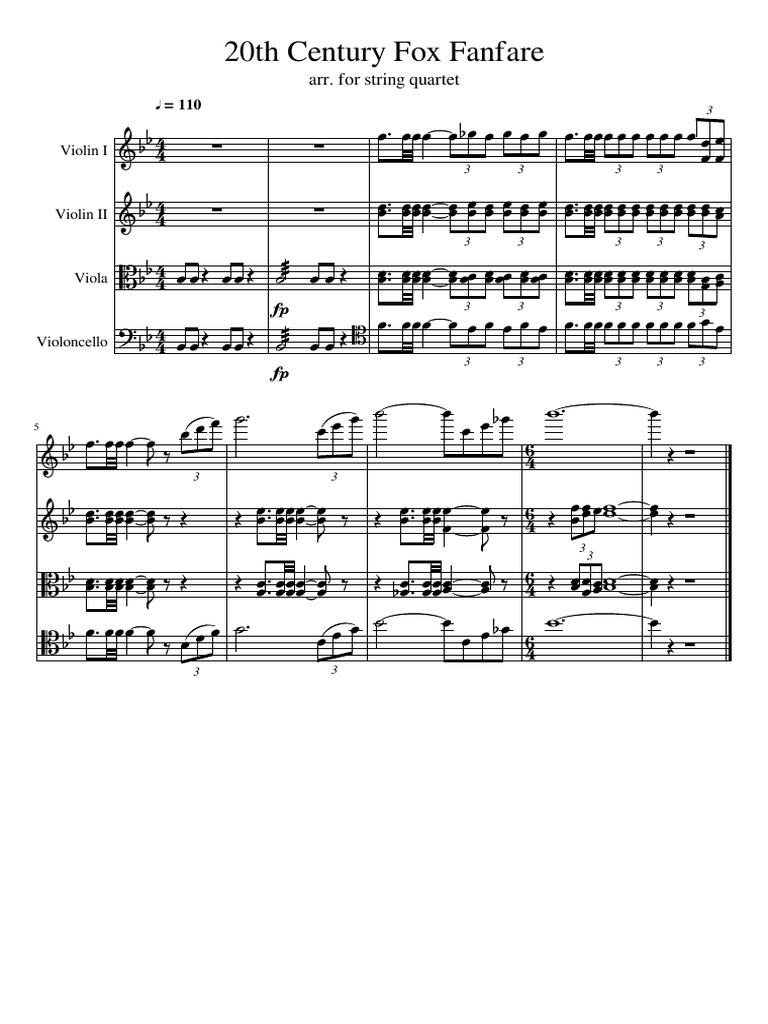 20th Century Fox Fanfare | PDF