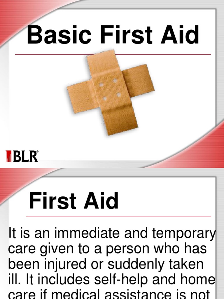 Basic First Aid 2 | PDF | Knee | First Aid