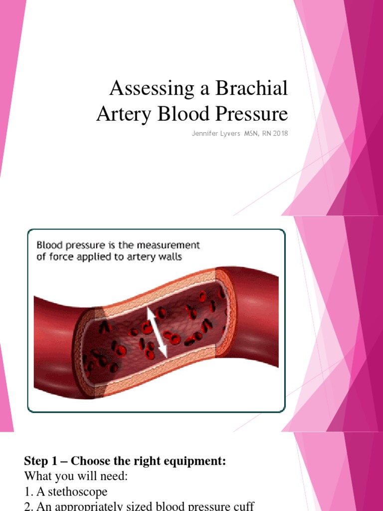 Assessing A Brachial Artery Blood Pressure | PDF | Blood Pressure ...