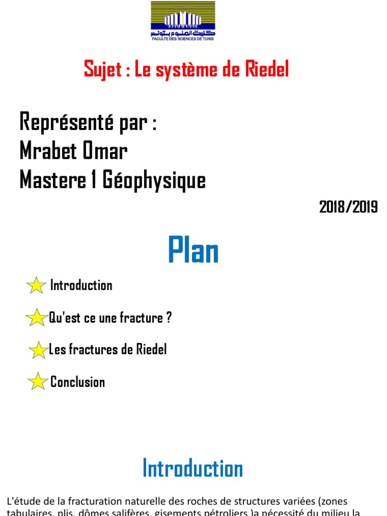 Présentation Syteme de Riedel | PDF | Faille (Géologie) | Géologie