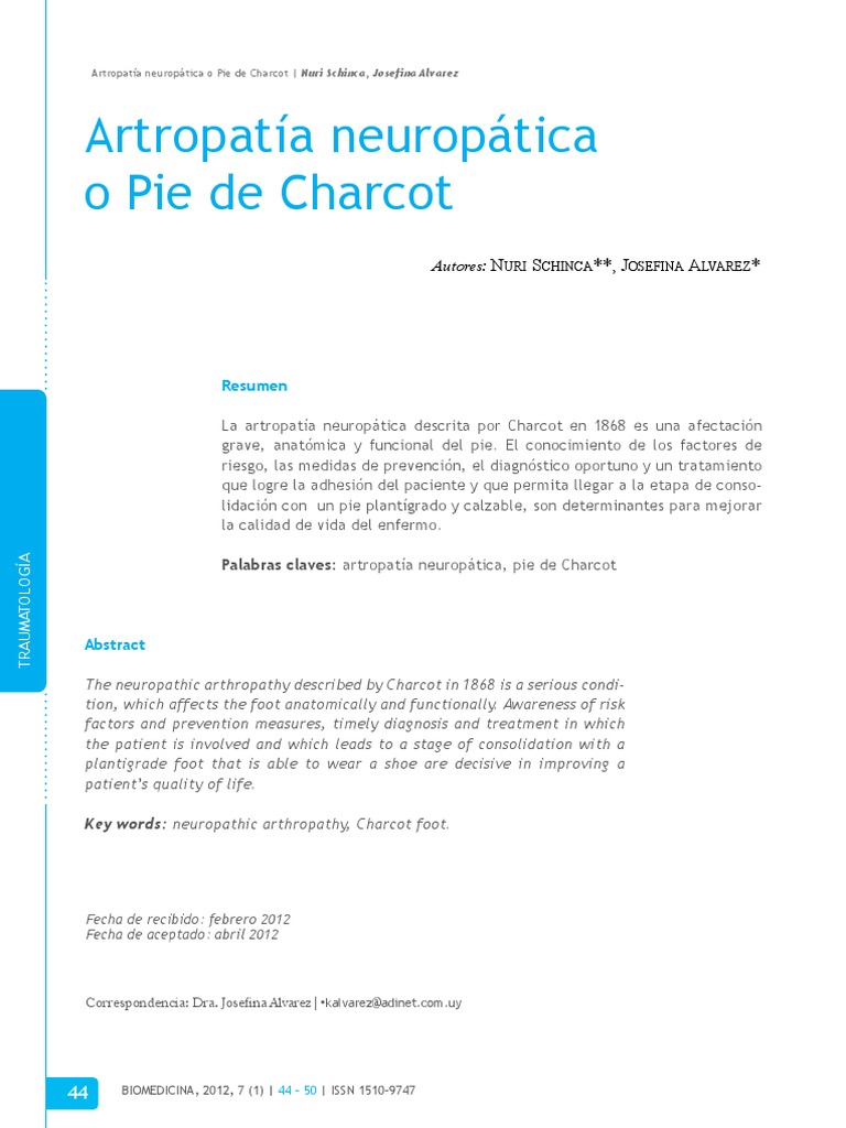 Pie de Charcot PDF | PDF | Pie | Hueso