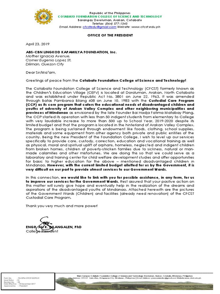 CFCST Custodial Care Program Overview | PDF