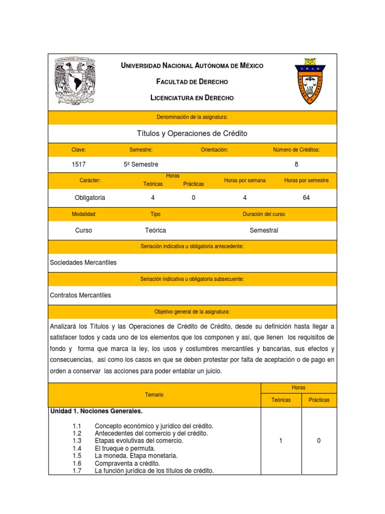 Títulos y Operaciones de Crédito | PDF | Pagaré | Instrumento negociable