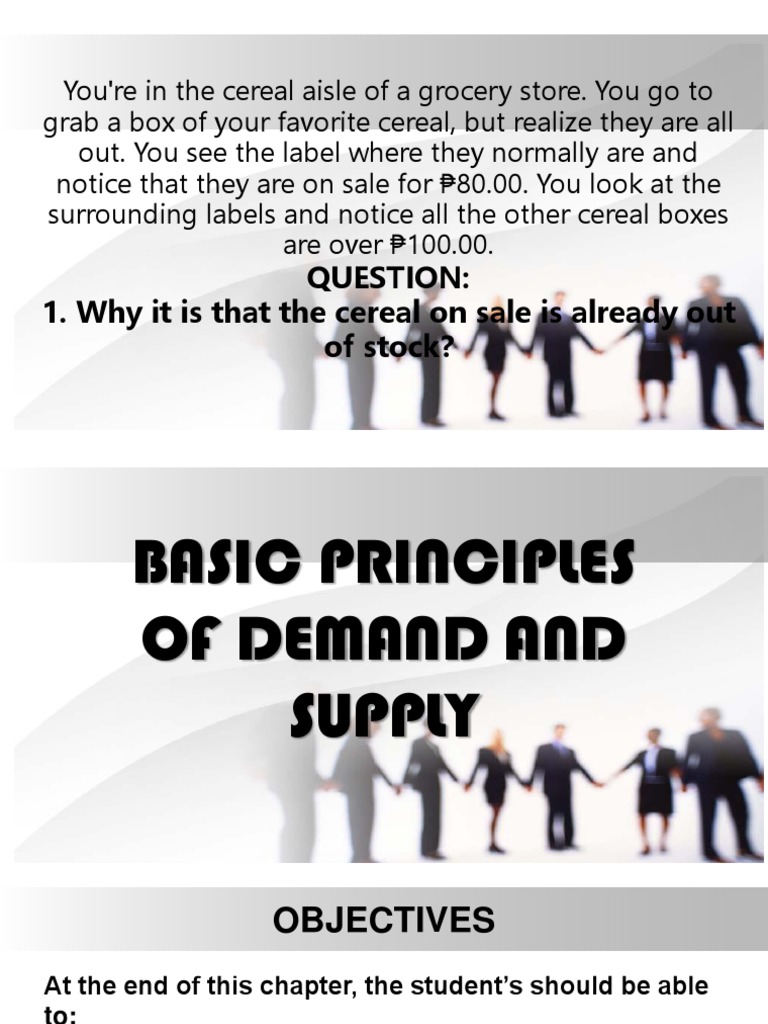 Basic Principles of Demand and Supply | PDF | Supply And Demand ...