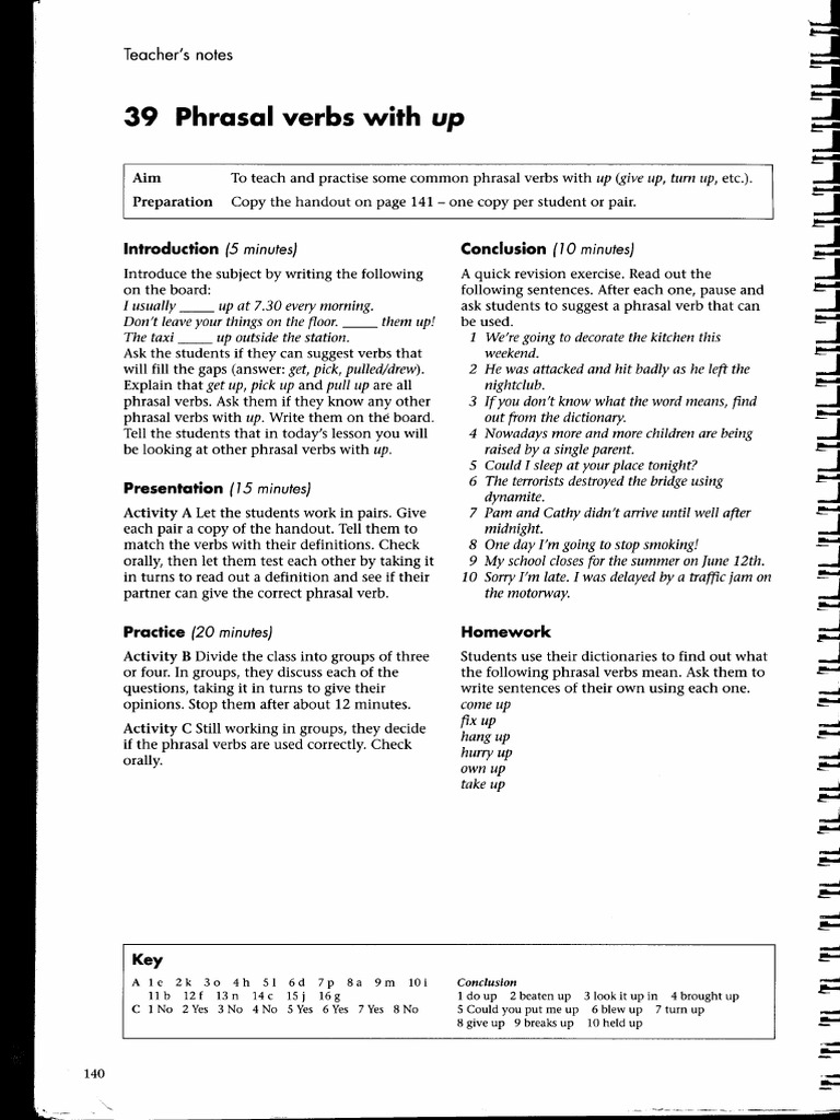 Phrasal Verbs With Up | PDF