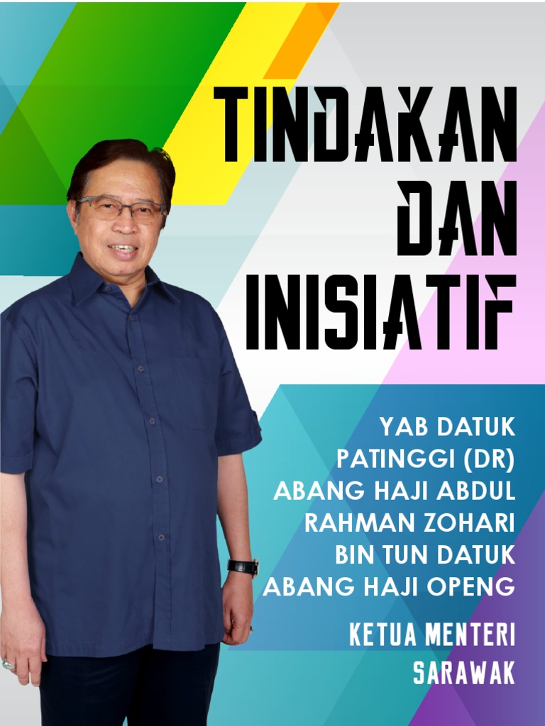 Booklet Tindakan Dan Inisiatif Ketua Menteri Sarawak 1 | PDF