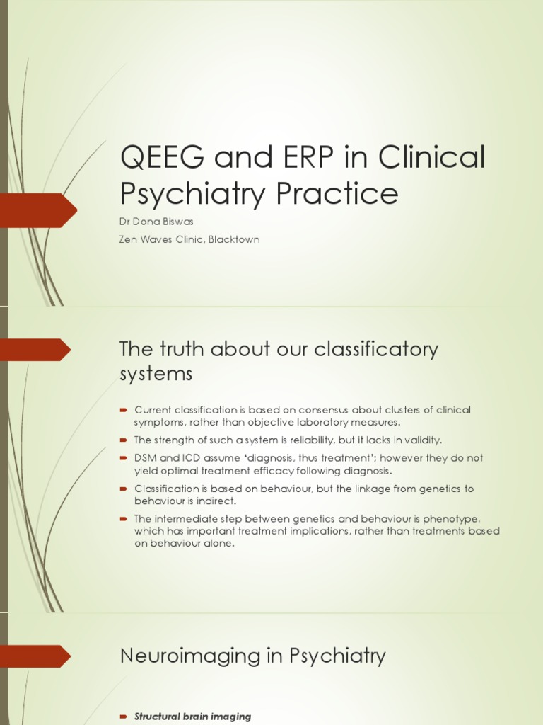 QEEG and ERP in Clinical Psychiatry | PDF | Electroencephalography ...