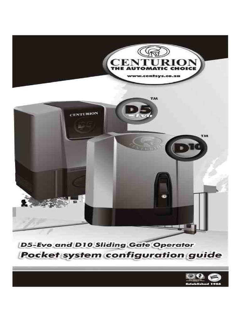 14 Centurion D5 EVO Installation Manual PDF | PDF | Switch | Electrical ...