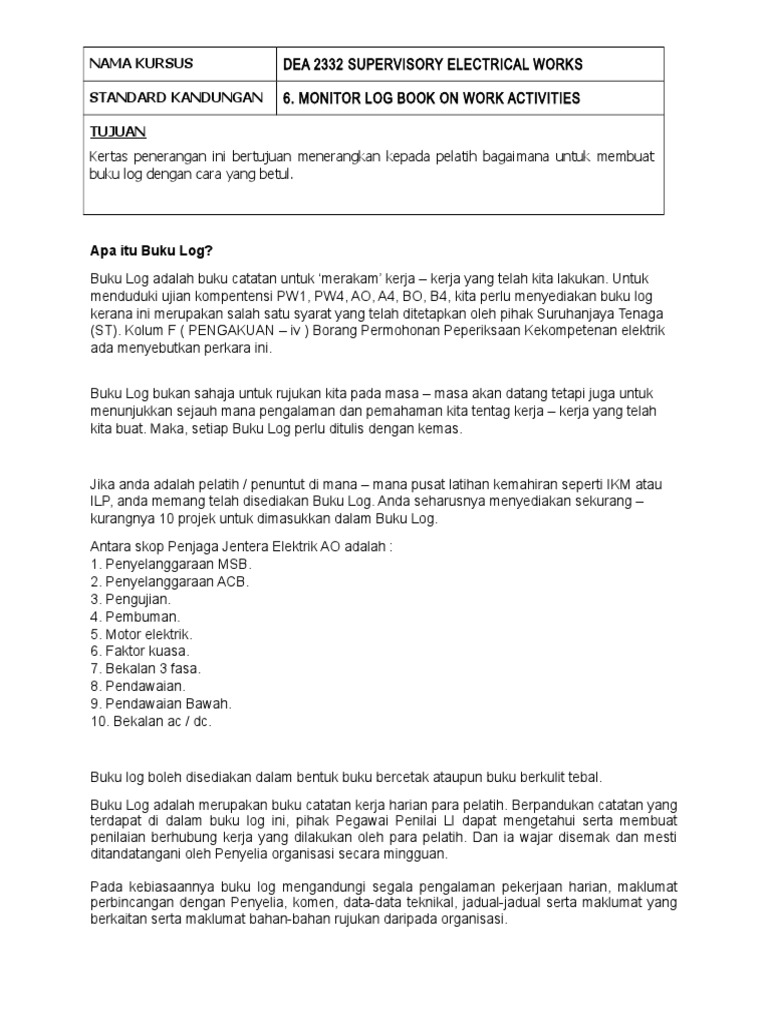 Monitor Log Book | PDF | Teknologi & Rekayasa