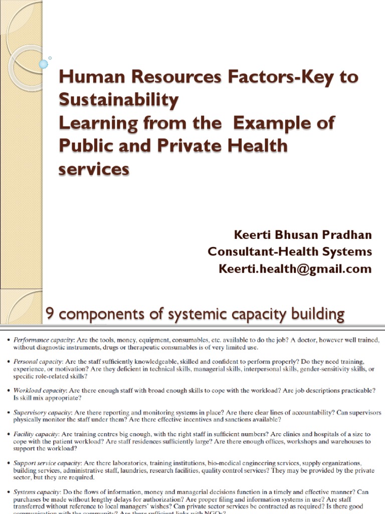 Capacity Building - Health | PDF