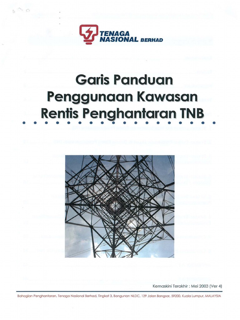 TNB-141110-Garis Panduan Kawasan Rentis | PDF