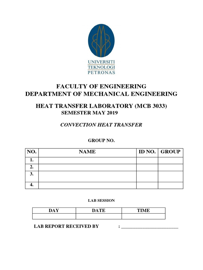 Convection Lab Report PDF | PDF | Heat Transfer | Convection