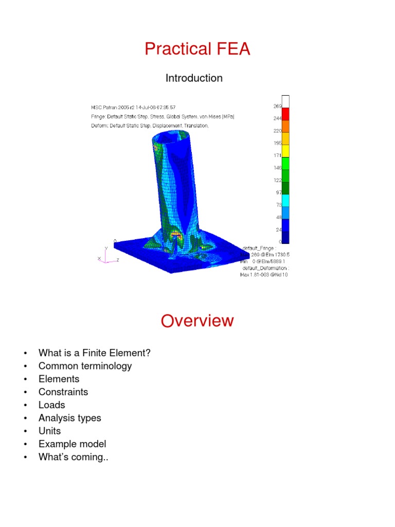 Practical Introduction to Finite Element Analysis Concepts and ...