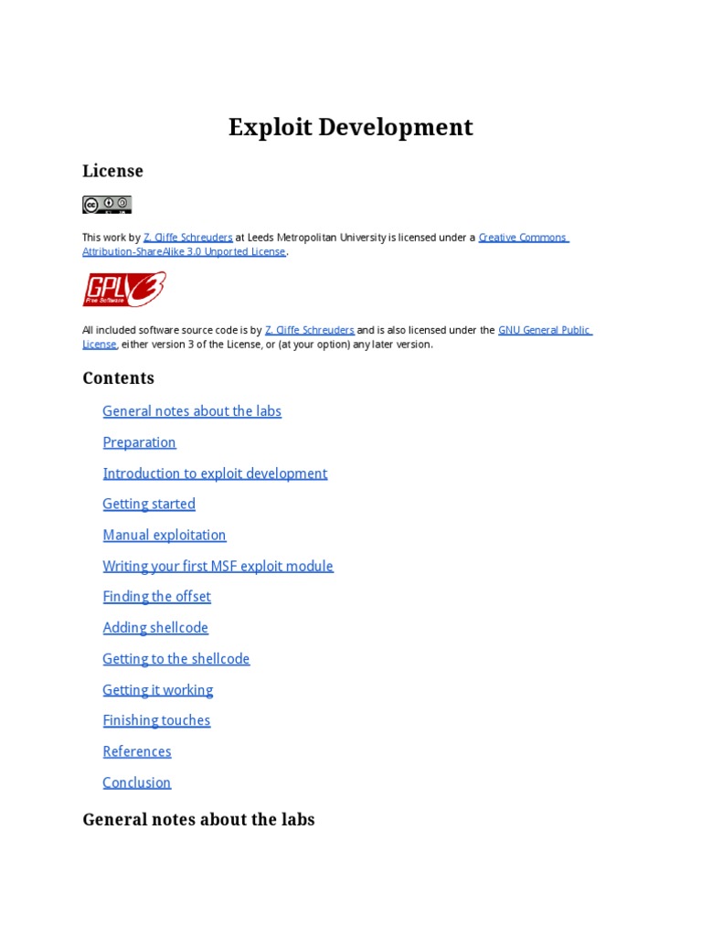 Exploit Development | PDF | Computer Architecture | Computing