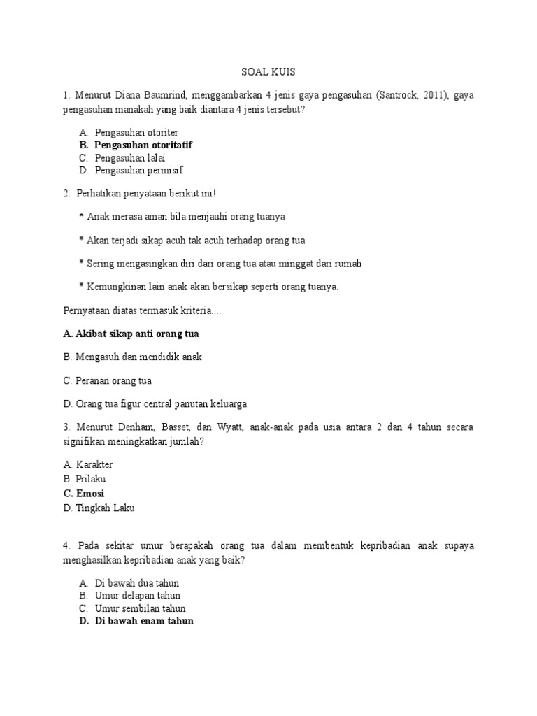 Soal Kuis PPD | PDF