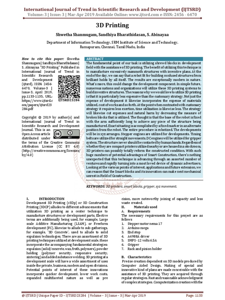 3D Printing | PDF | 3 D Printing | 3 D Modeling