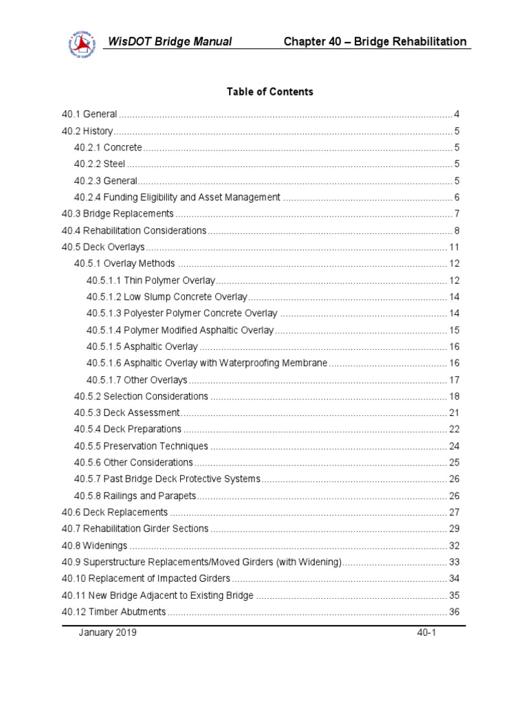 WisDOT Bridge Rehab Guide | PDF | Road Surface | Concrete