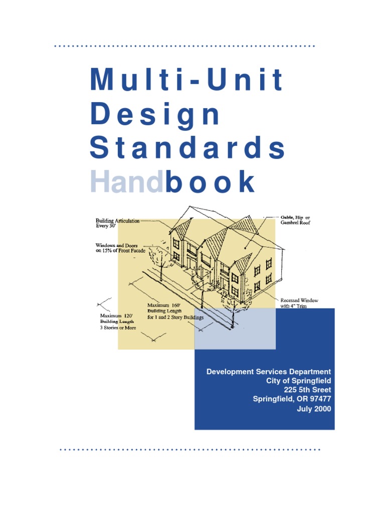 Multi-Unit Design Standards Book | PDF | Sidewalk | Street