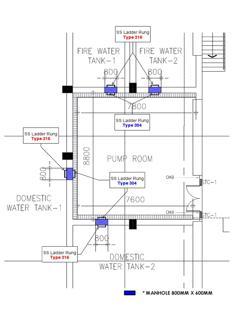 Ladder Rung & Manhole PDF | PDF
