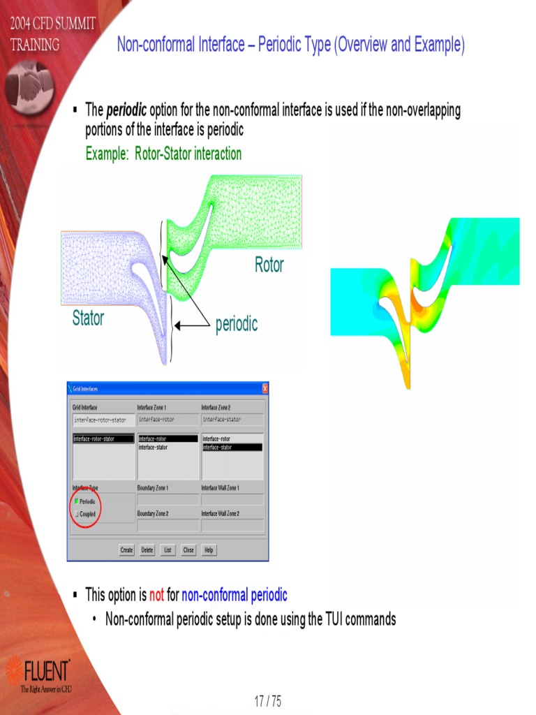 Non-Conformal Interface - Periodic Type (Overview and Example) | PDF