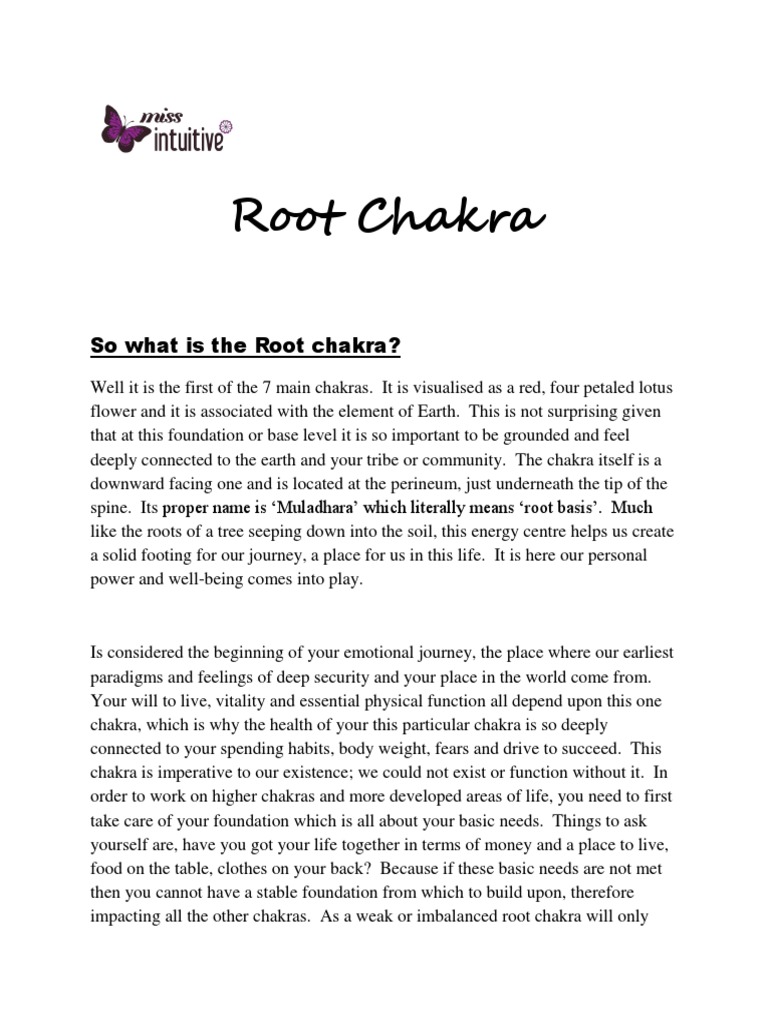 Root Chakra PDF | PDF | Planets In Astrology | Nature