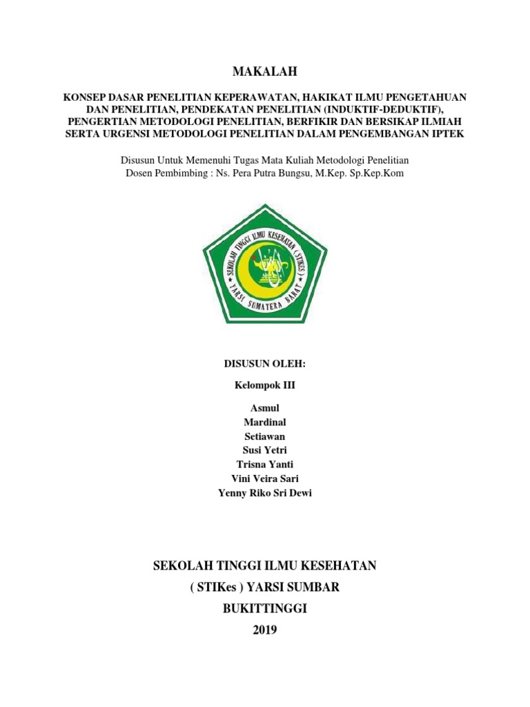 Tugas Metodologi Penelitian 1 | PDF