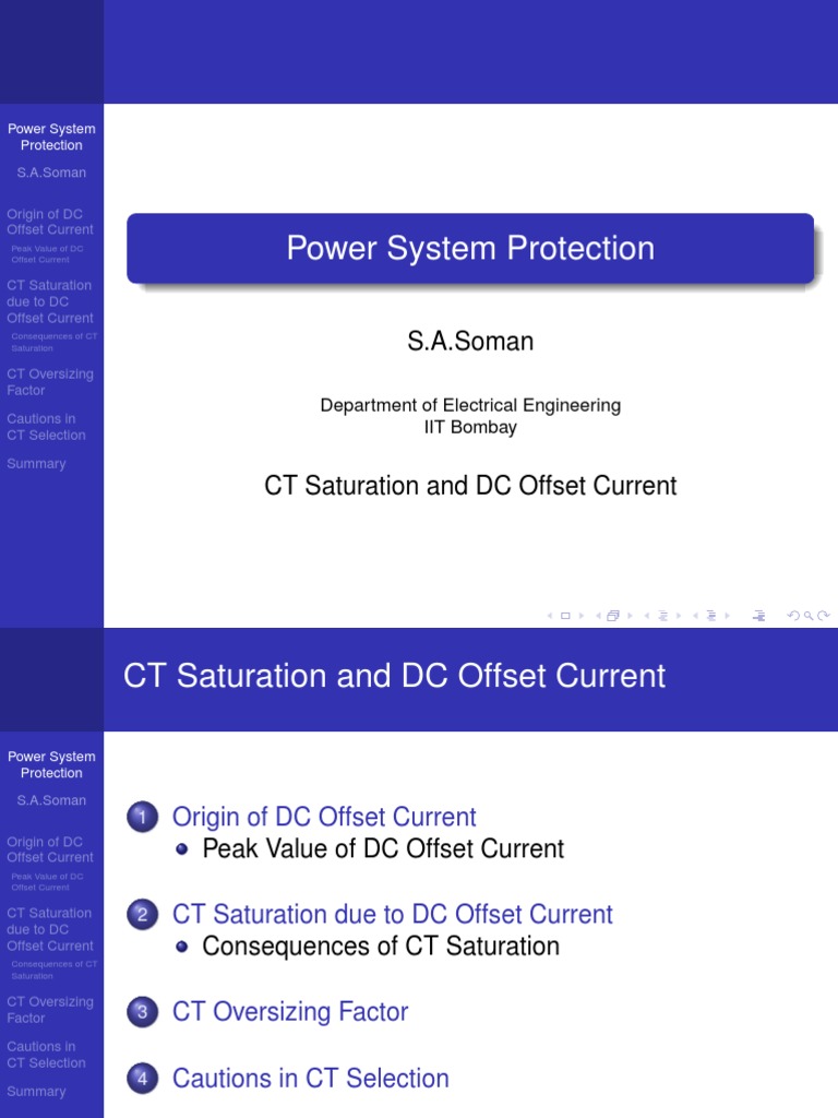 CT Saturation PDF | PDF | Electric Power System | Alternating Current