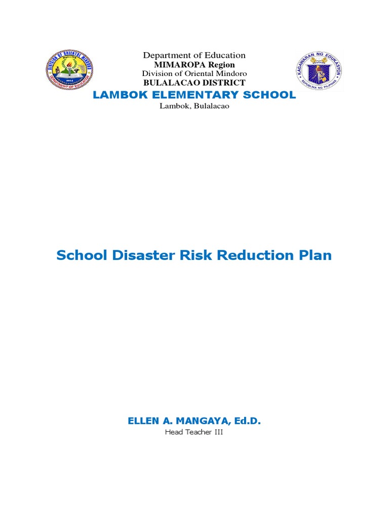 DRRM Plan | PDF | Flood | Tropical Cyclones