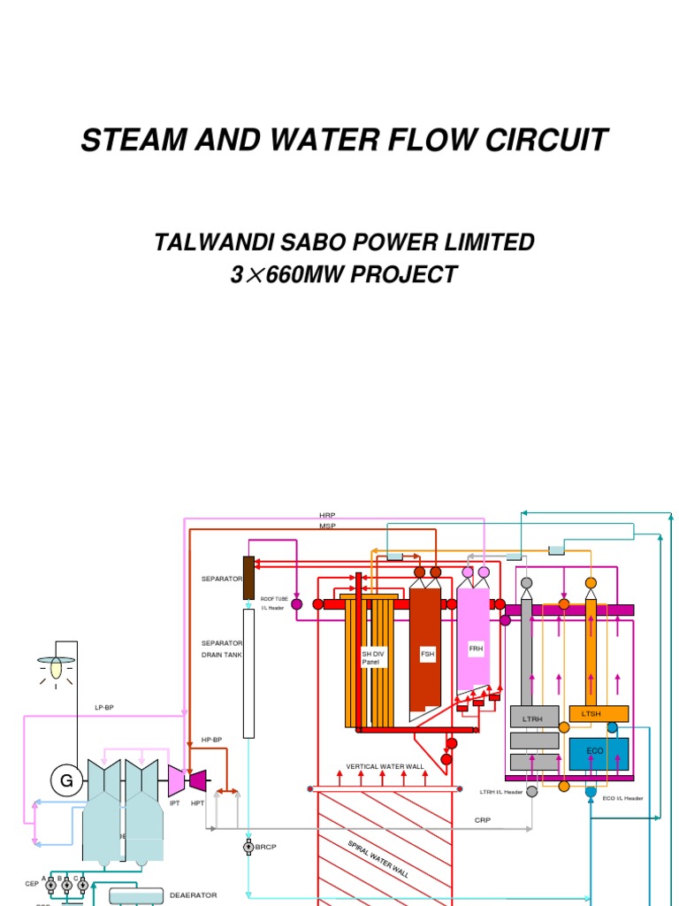 Steam and Water Flow Circuit: Talwandi Sabo Power Limited 3 660Mw ...