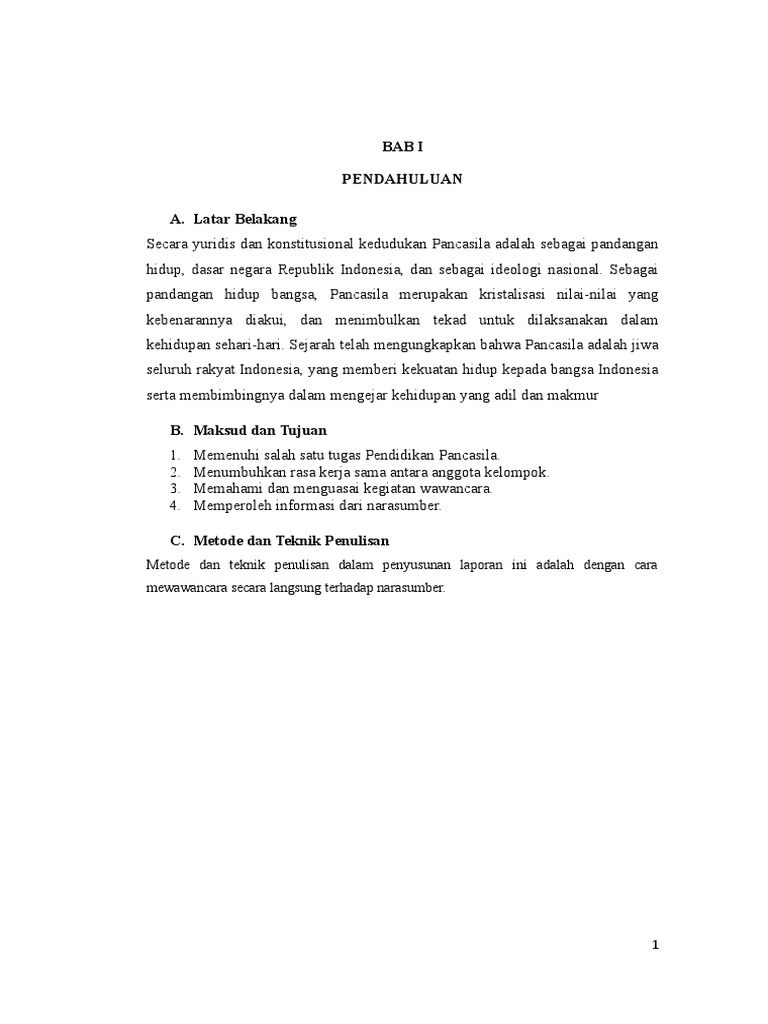 Laporan Hasil Wawancara | PDF