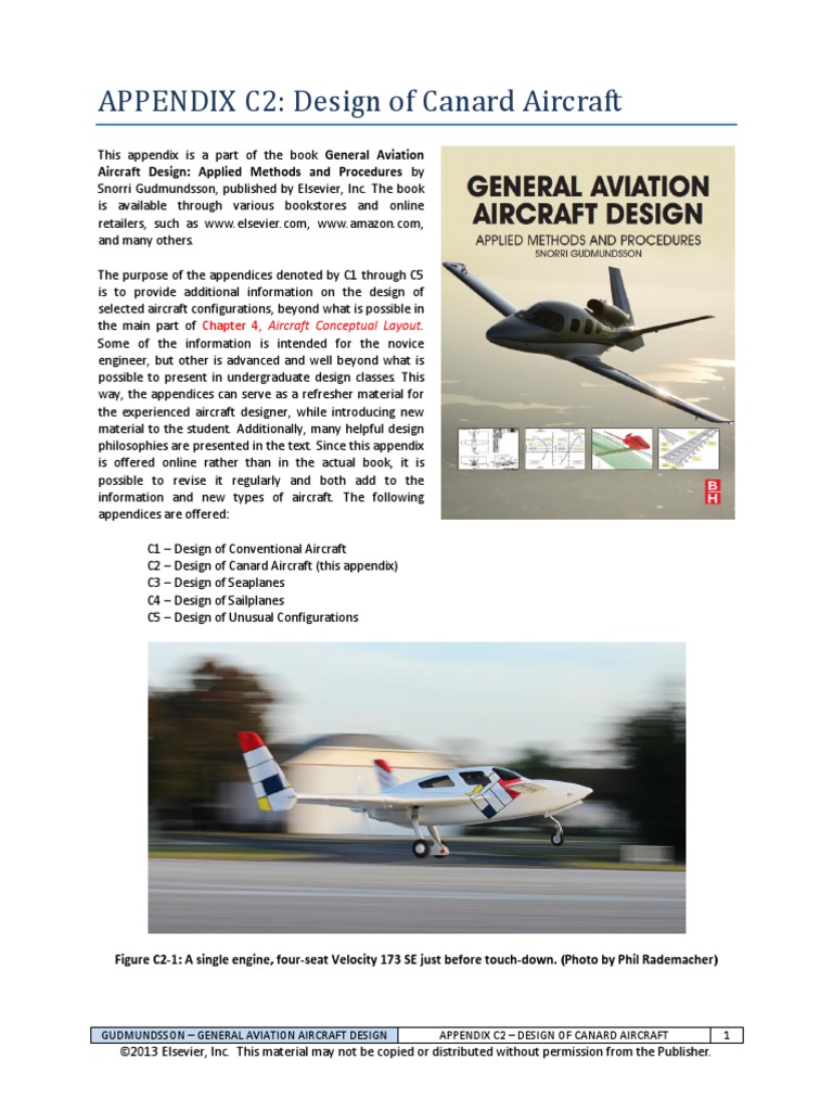 App-C2-Design of Canard Aircraft PDF | PDF | Lift (Force) | Airfoil