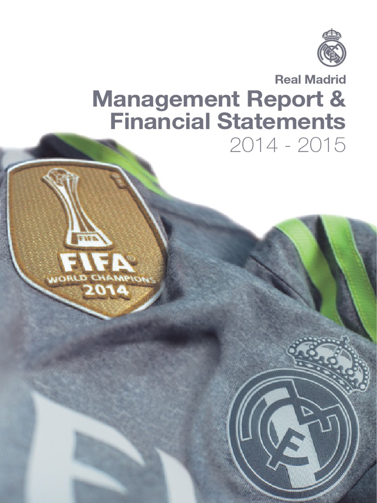 Real Madrid. Management Report & Financial Statements 2014-2015 | PDF ...
