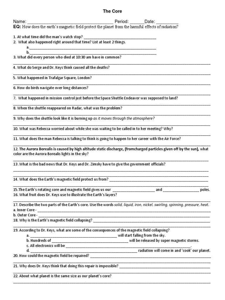 The Core Questions | PDF | Planetary Core | Earth