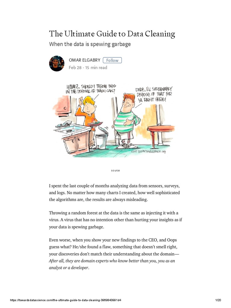 The Ultimate Guide To Data Cleaning | Download Free PDF | Outlier | Regression Analysis