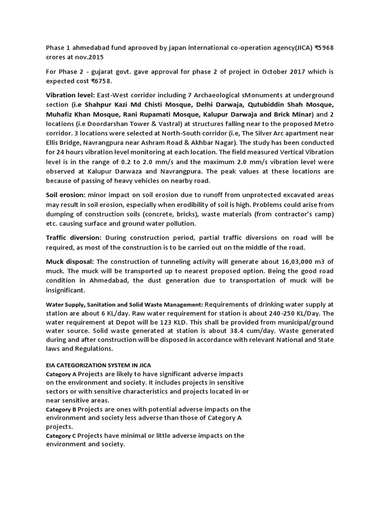 Act Note Overview 3oct2018 | PDF | Road | Drinking Water