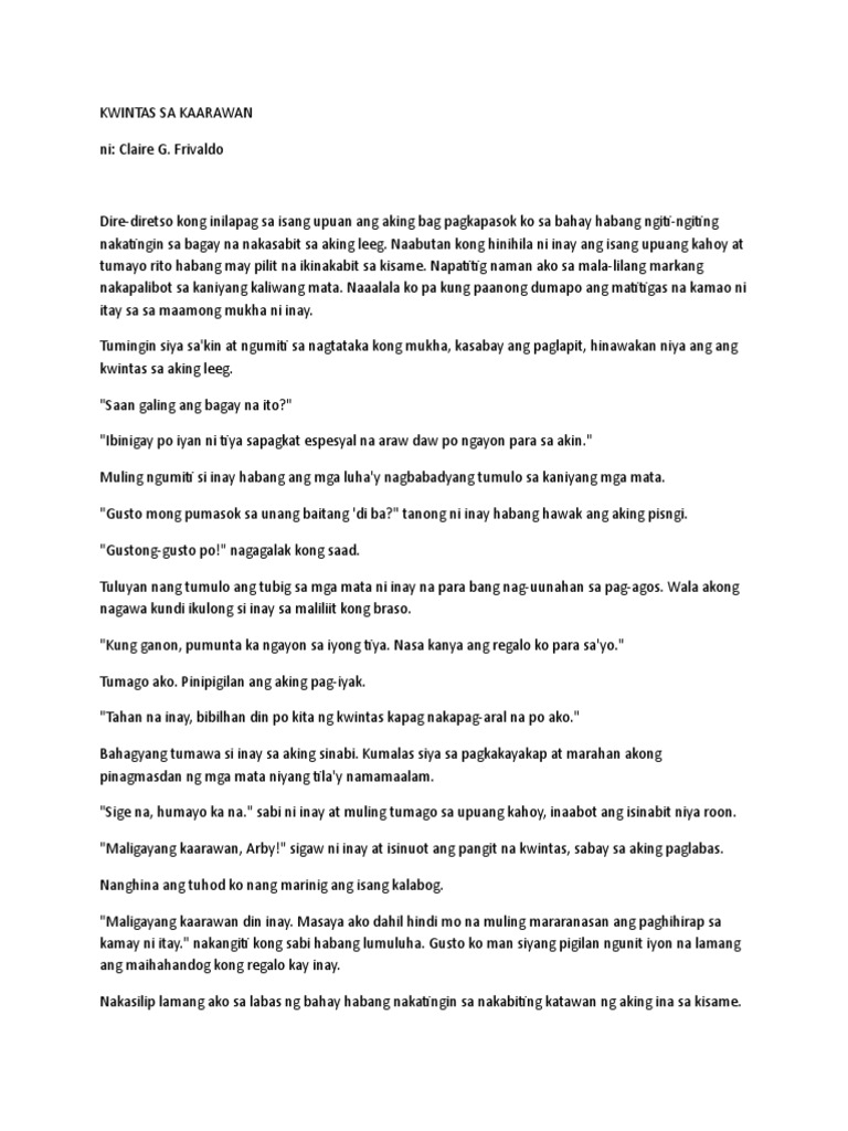 Halimbawa NG Dagli | PDF