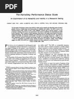 Comparing The ECOG Performance Status To The Karnofsky Performance ...