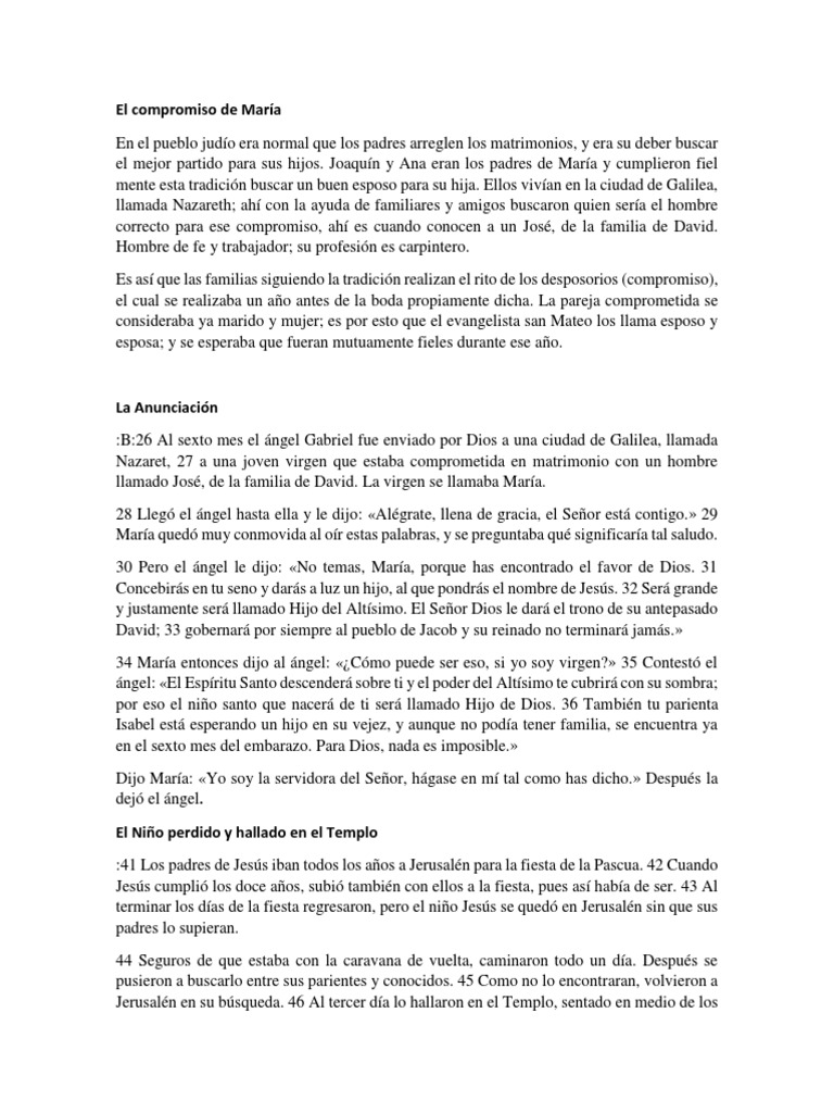 El Compromiso de María | PDF | María, madre de Jesús | Jesús