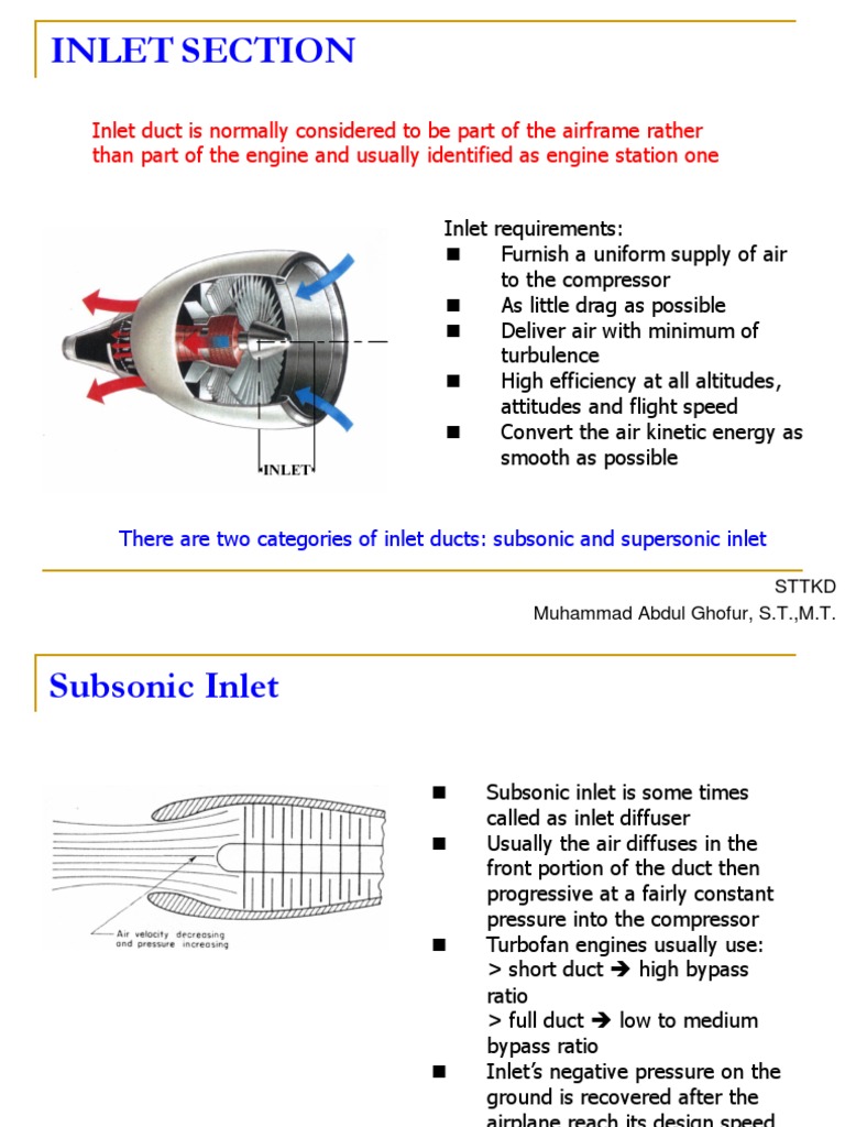 Air Intake | Download Free PDF | Supersonic Speed | Aviation