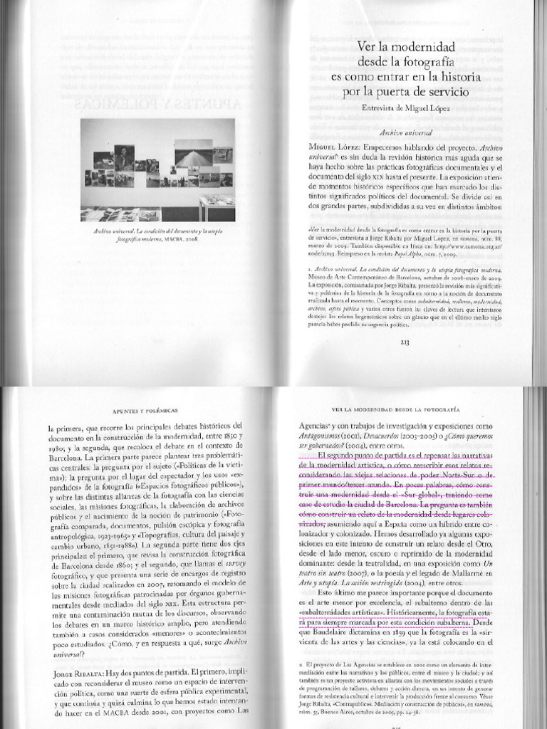 Jorge Ribalta - El Espacio Publico de La Fotografia | PDF