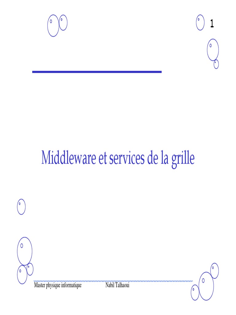 Grid Computing Middlware | PDF | Middleware | Grille informatique