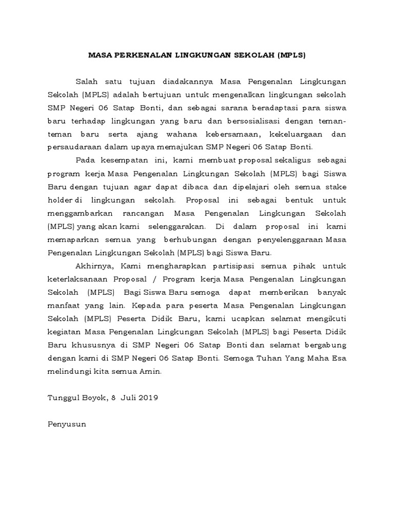 MPLS SMPN 06 Satap Bonti 2019 | PDF