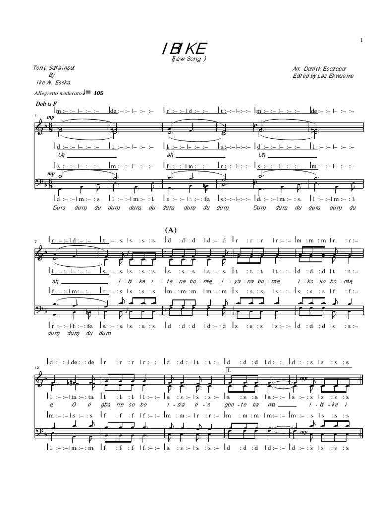 Ibike: Ijaw Song | PDF