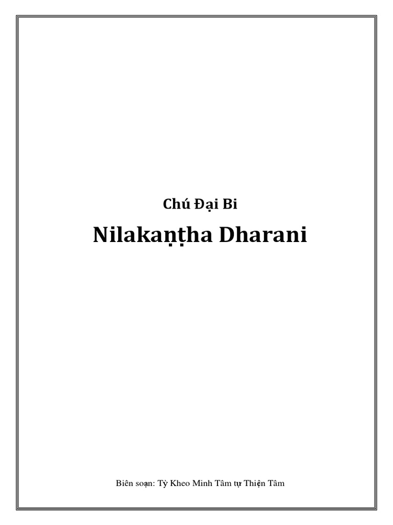 Maha Karunika Citta Dharani | PDF