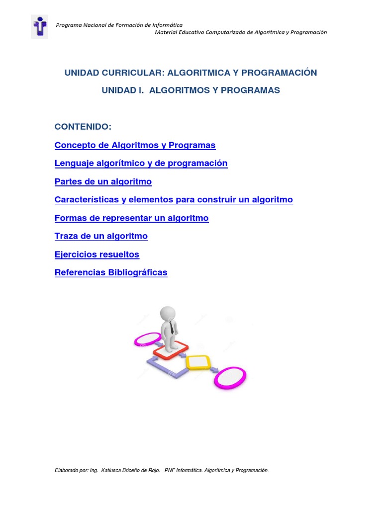 Algoritmica y Programacion Unidad I PDF | PDF | Algoritmos | Lenguaje de programación