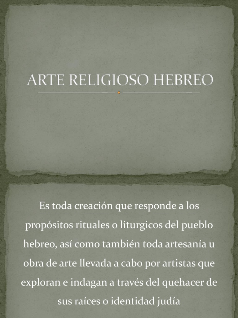 Arte Hebreo Presentacion | PDF | Moisés | Libro del éxodo