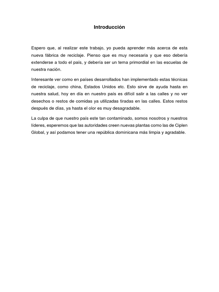 Introducción, Conclusion | PDF