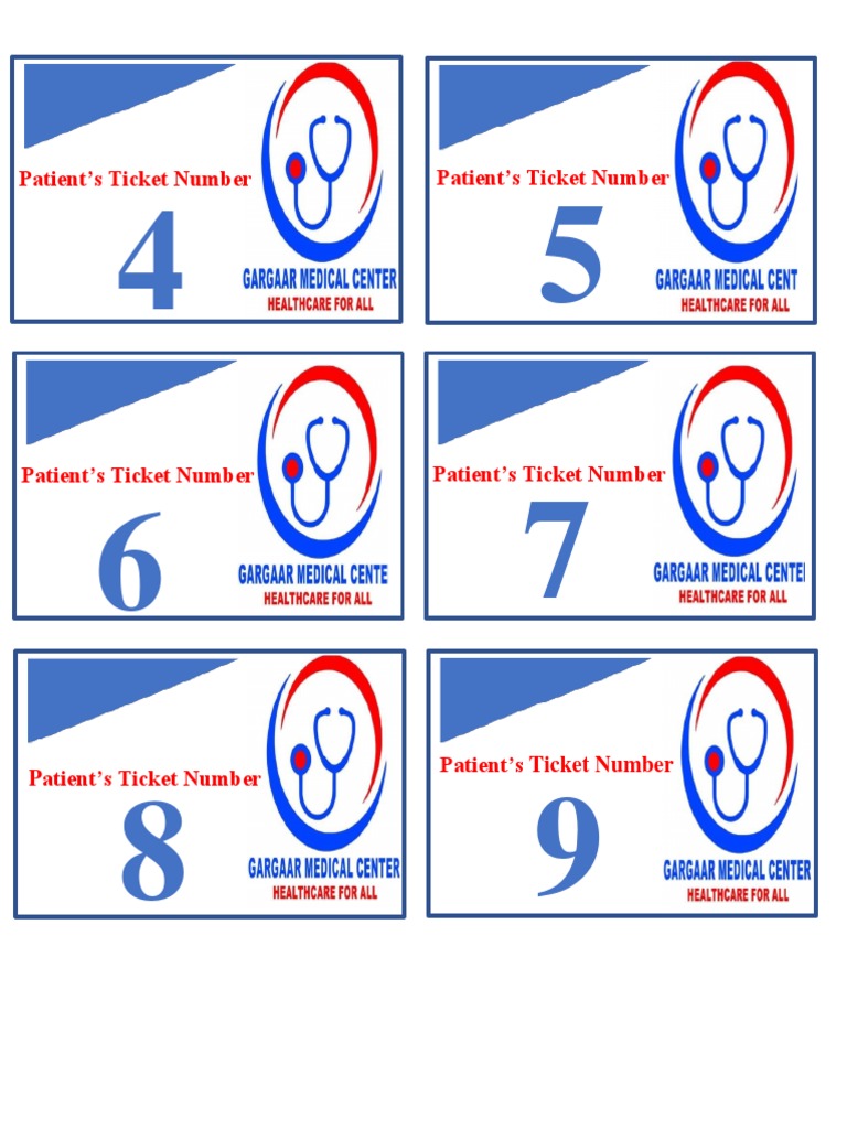 Patient's Ticket Number Patient's Ticket Number | PDF
